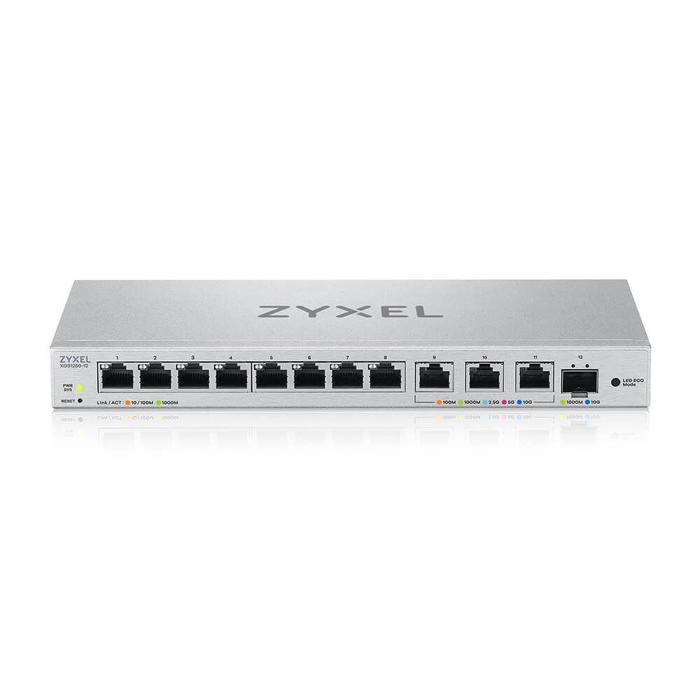 XGS1250-12 | 12-Port Web-Managed Multi-Gigabit Switch includes 3-Port ...